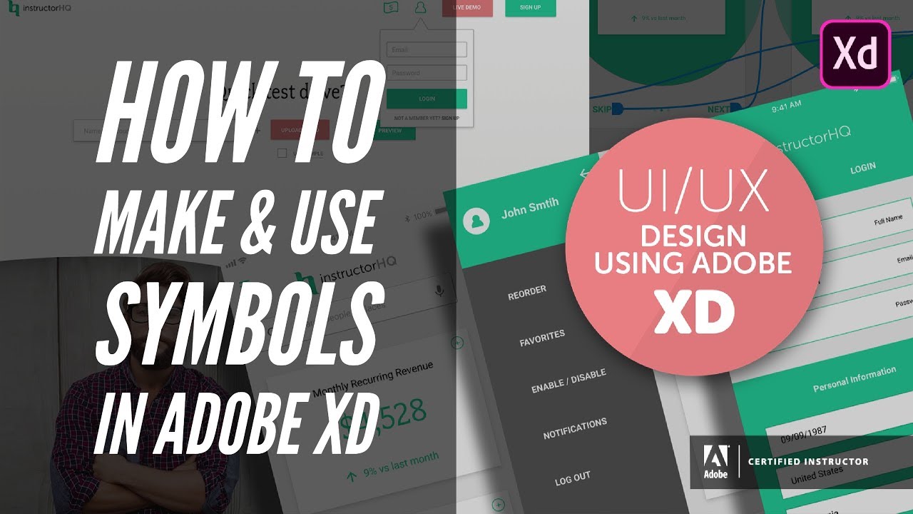 How To Make Use Symbols In Adobe XD UI UX Design Using Adobe how-to-make-use-symbols-in-adobe-xd-ui-ux-web-design-using-adobe