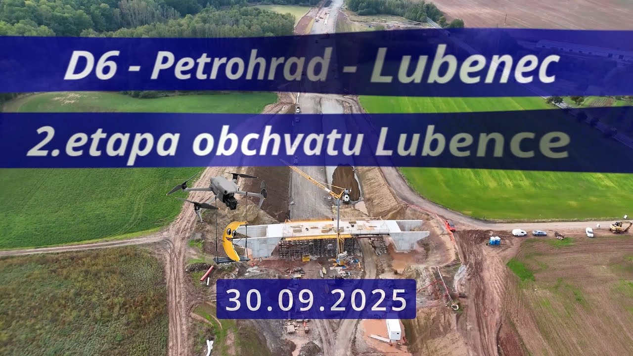 D6 - 2. etapa obchvatu Lubenec ( Petrohrad - Lubenec ) - YouTube