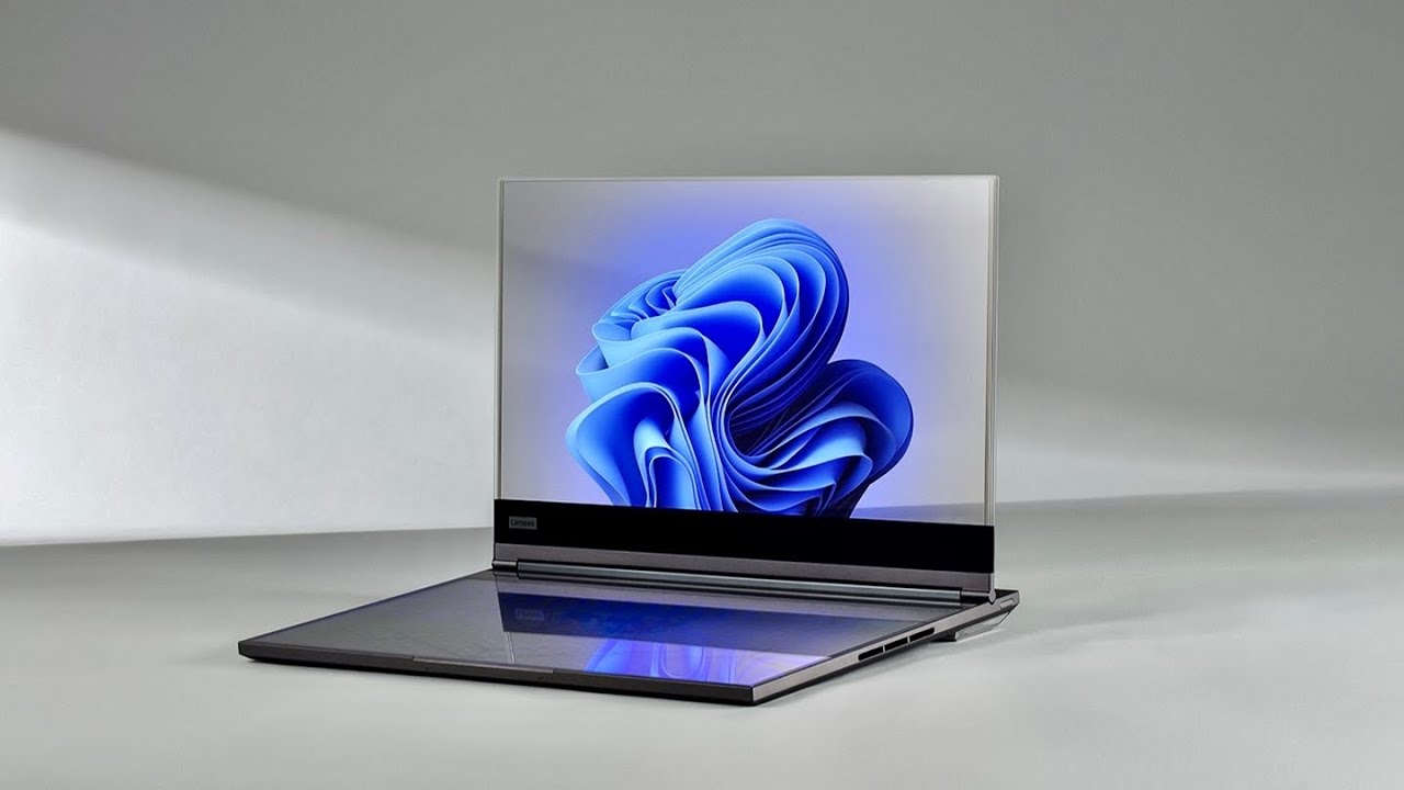 Laptop Layar Transparan buatan Lenovo, kok bisa layar tembus pandang ...