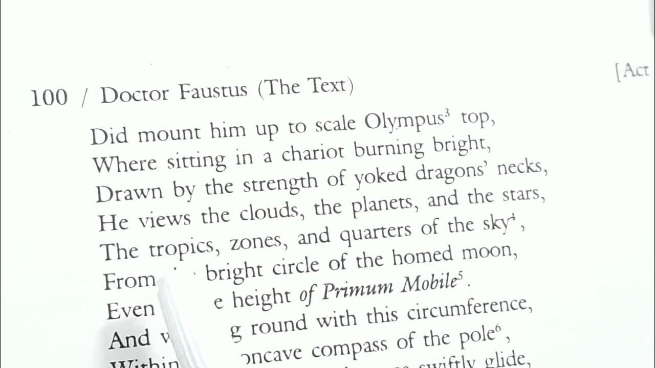 Christopher Marlowe's 'Doctor Faustus Act III, Scene I in Hindi by ...