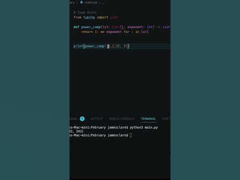 Python 3 | Type hints are awesome. #python3 #coding #programming - YouTube