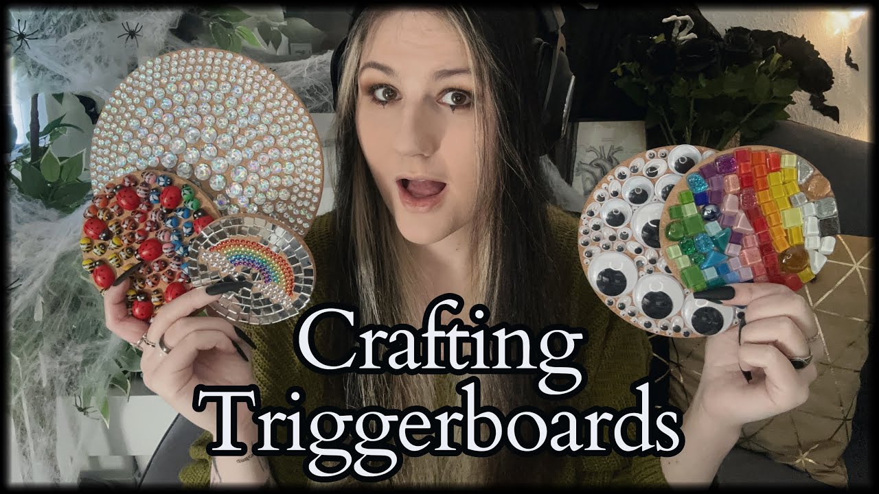 ASMR | Let‘s craft some TRIGGERBOARDS🎨 | soft spoken, crafting, tapping ...