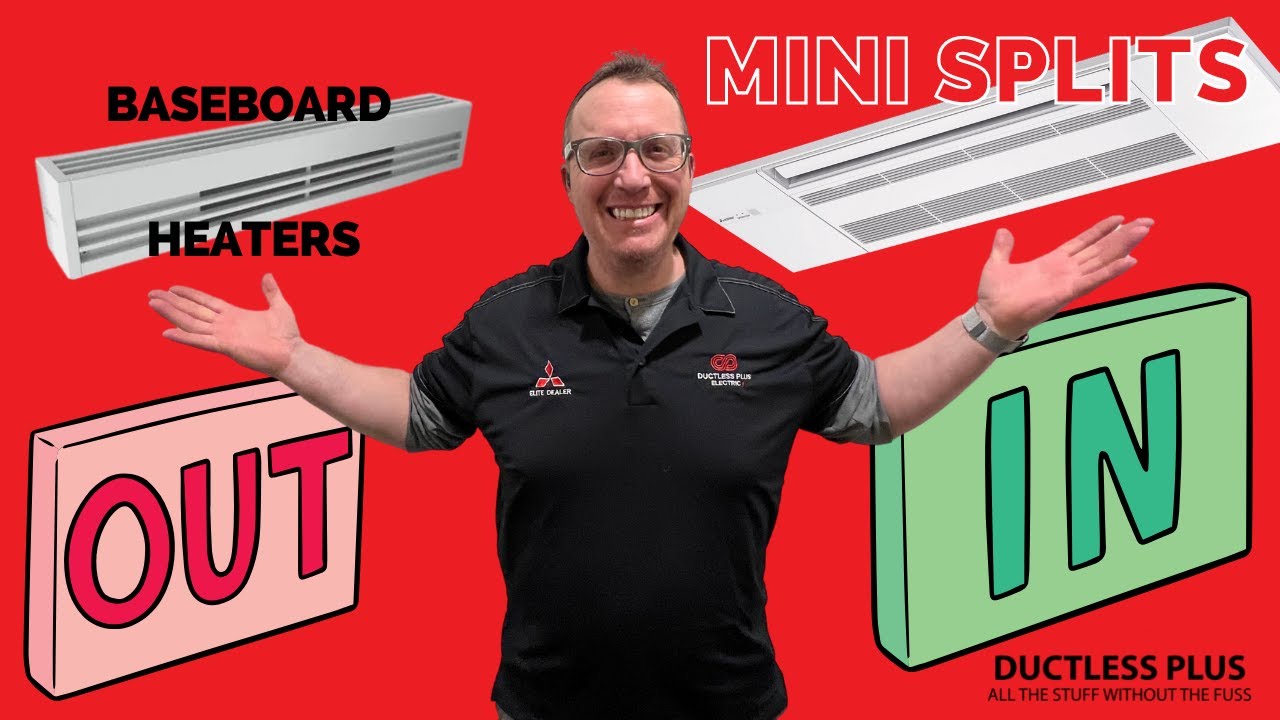 Electric Baseboards OUT - Mitsubishi Ductless Mini Splits IN - YouTube