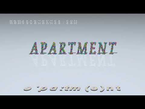 apartment - pronunciation + Examples in sentences and phrases - YouTube