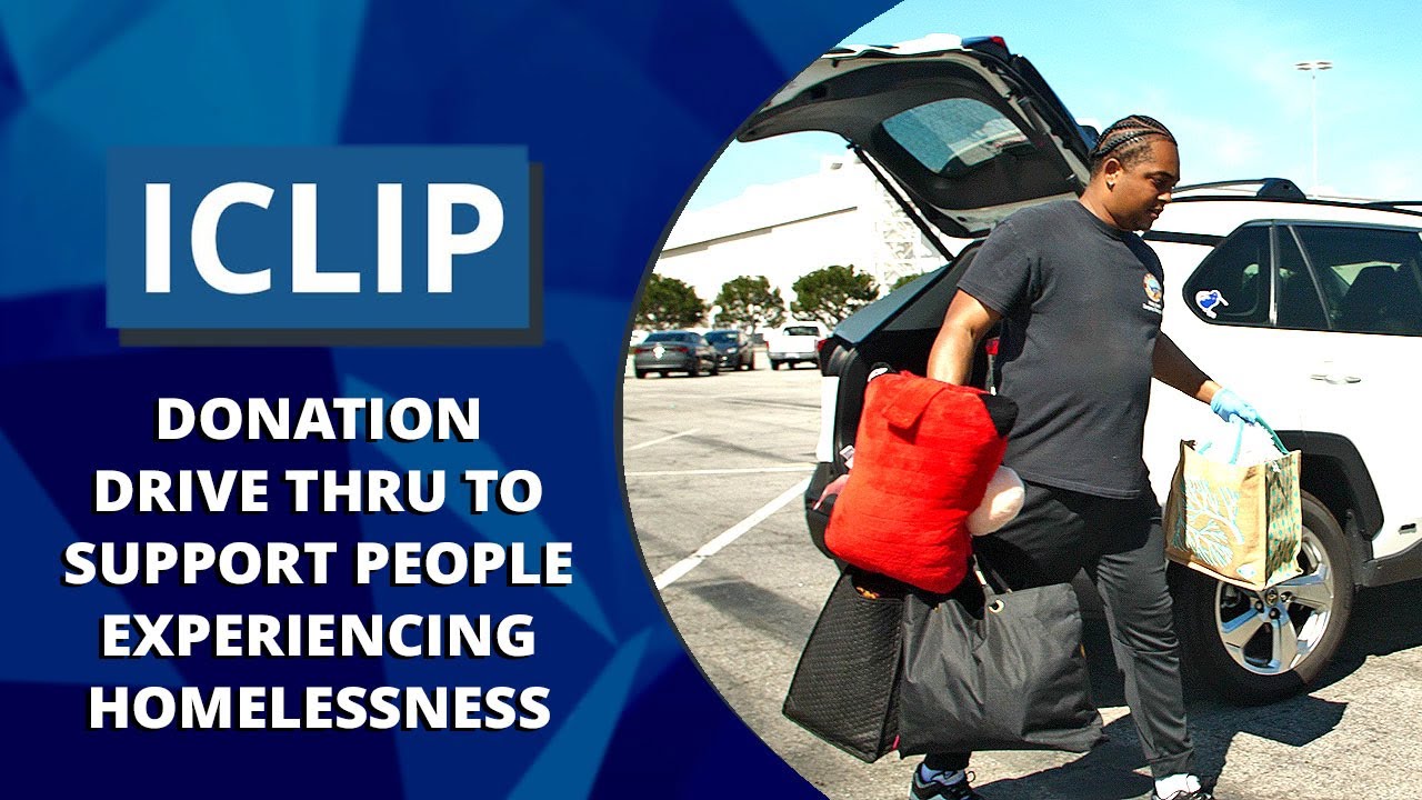 Long Beach Homelessness Donation Drive Thru - YouTube