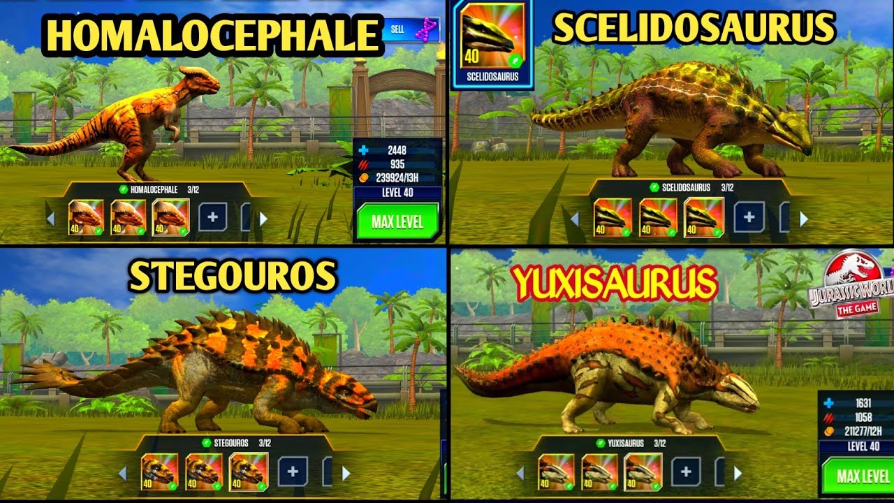 NEW ‼️ 4 UNRELEASED DINO MAX X3 LEVEL 40 & FULL BATTLE | Jurassic World ...