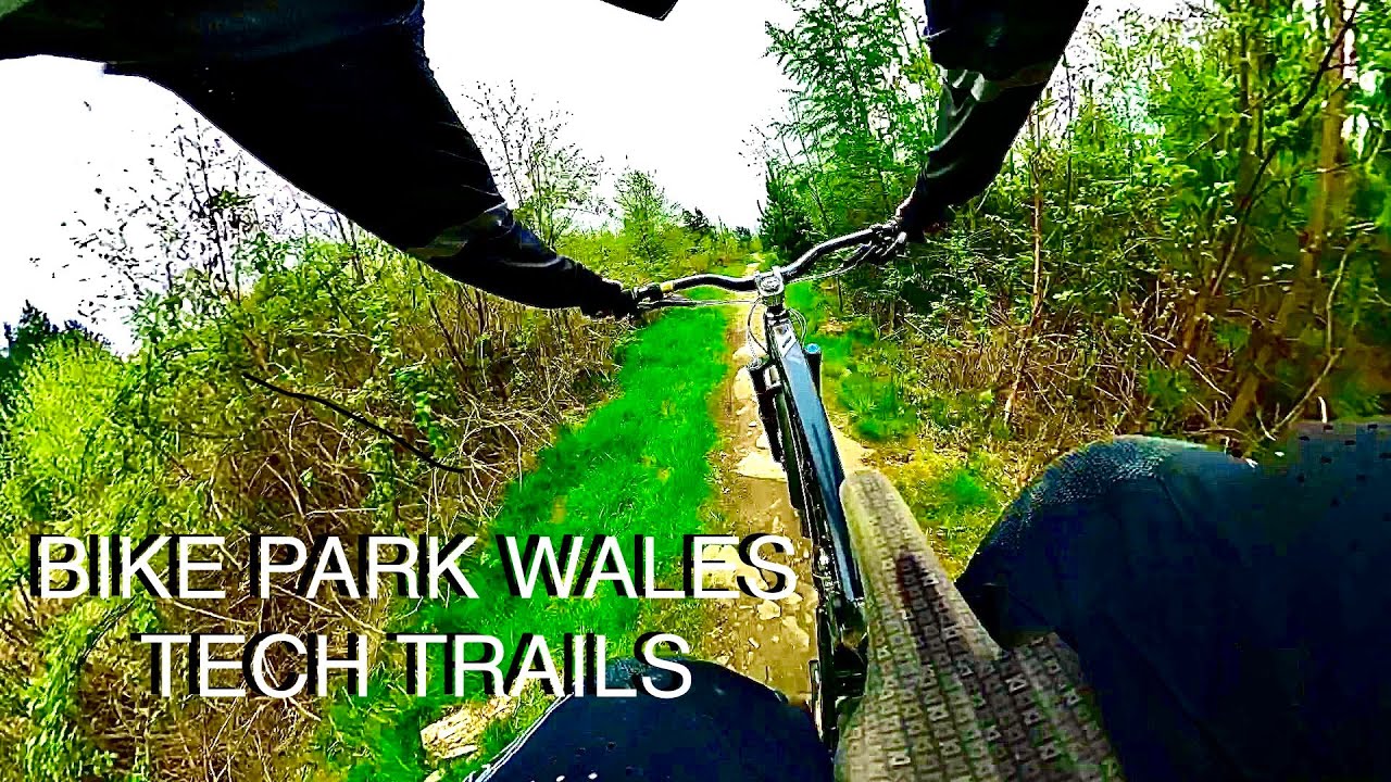MTB tech trails at bike park Wales - YouTube