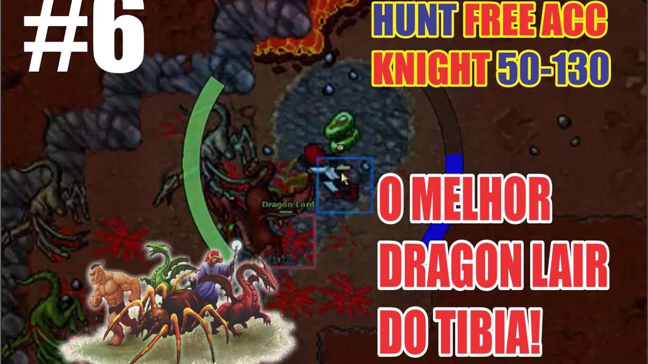 Tibia: O melhor Dragon lair para hunt do tibia! Knight Hunt Free ...