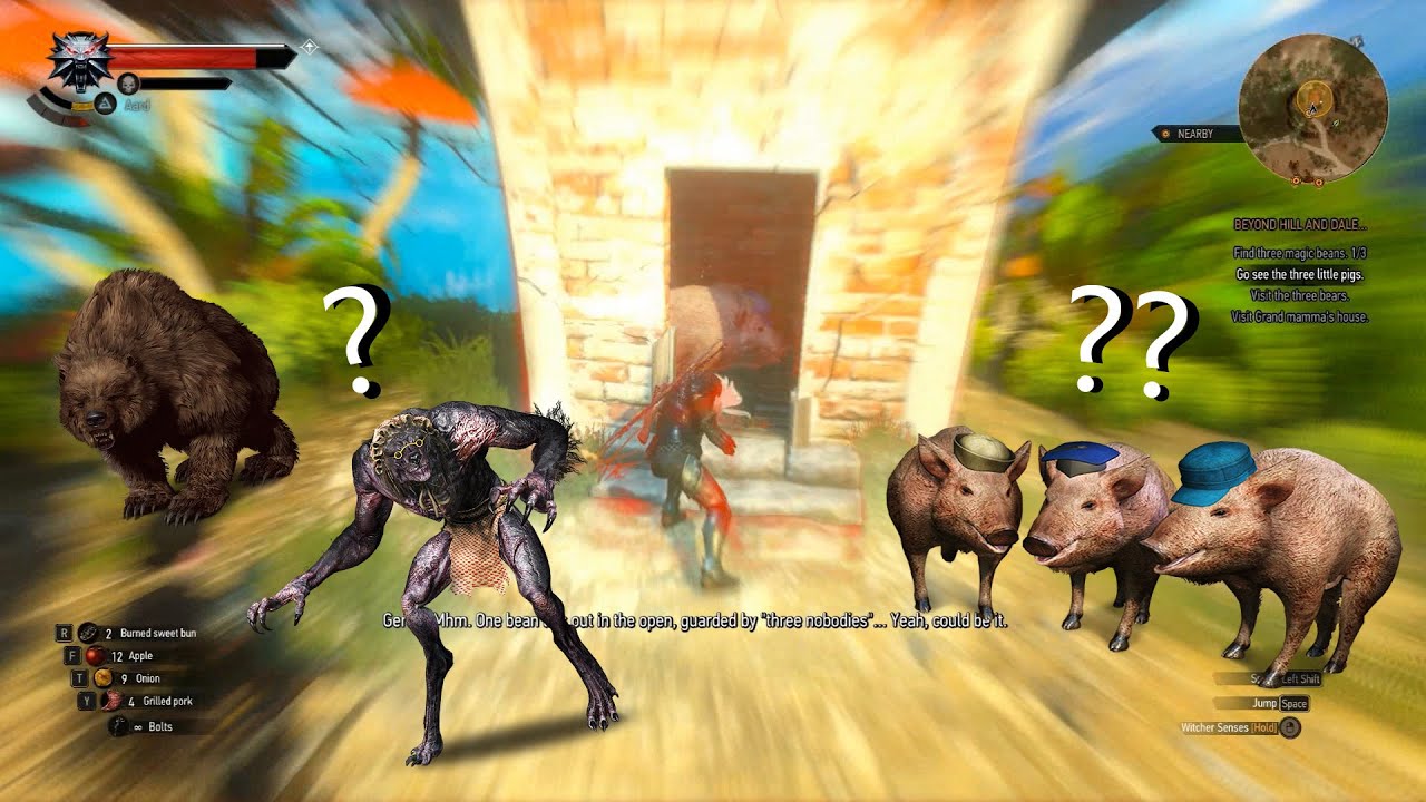 The Witcher 3 ┇ 3 LITTLE PIGS AND 3 BEARS IN FAIRY TALE GONE WRONG┇ B&W ...