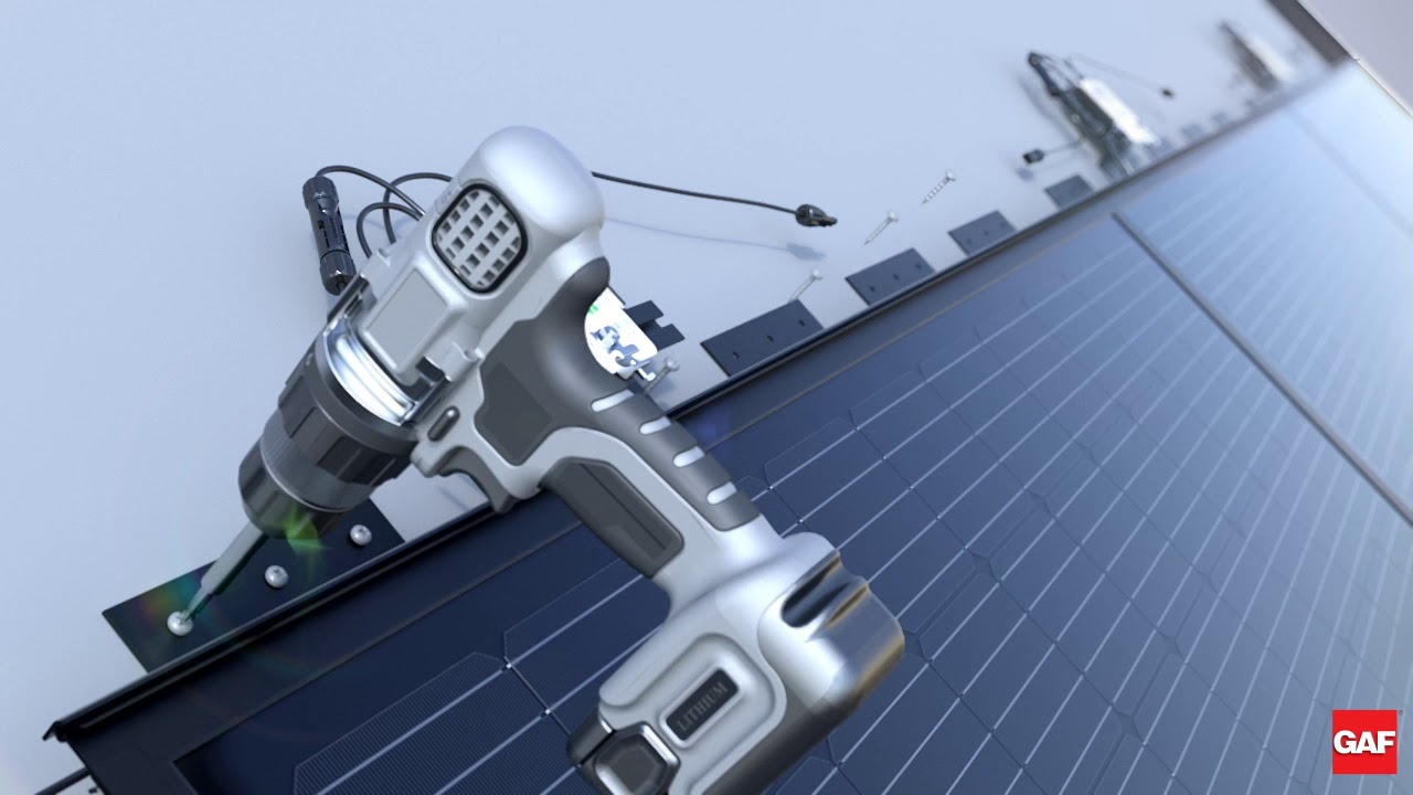 DecoTech® Solar Roofing Installation from GAF - YouTube