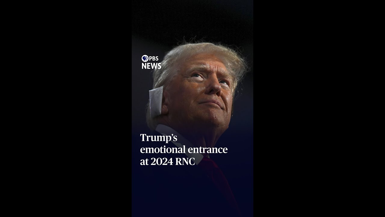 WATCH: Trump's emotional entrance at 2024 RNC - YouTube