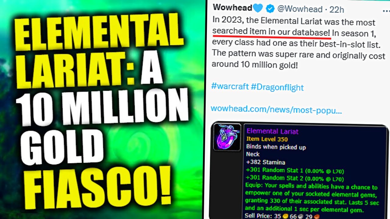 Why I Think The Elemental Lariat Was A Disaster! WoW Dragonflight ...