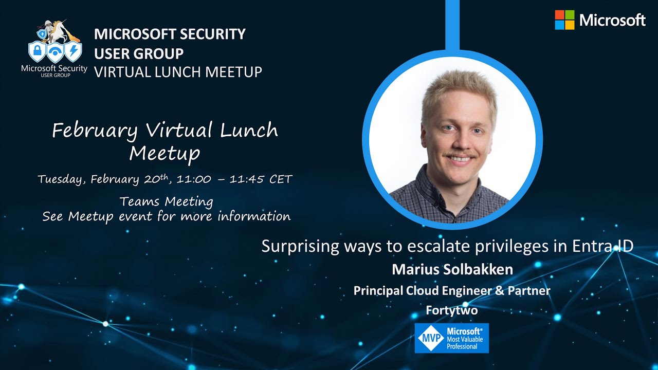 Virtual Lunch Meetup - February 2024: Marius Solbakken - YouTube