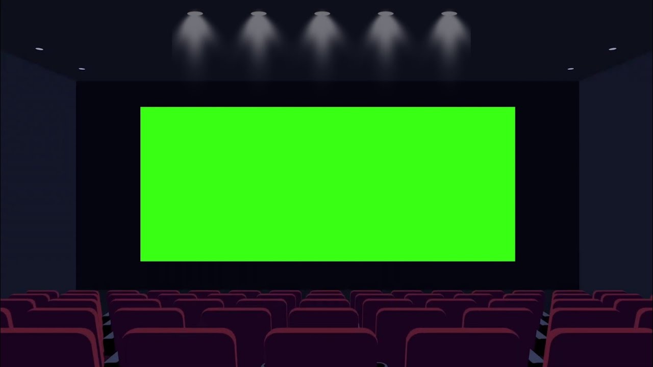 cinema theater green screen | movie theater green screen | 4k - YouTube