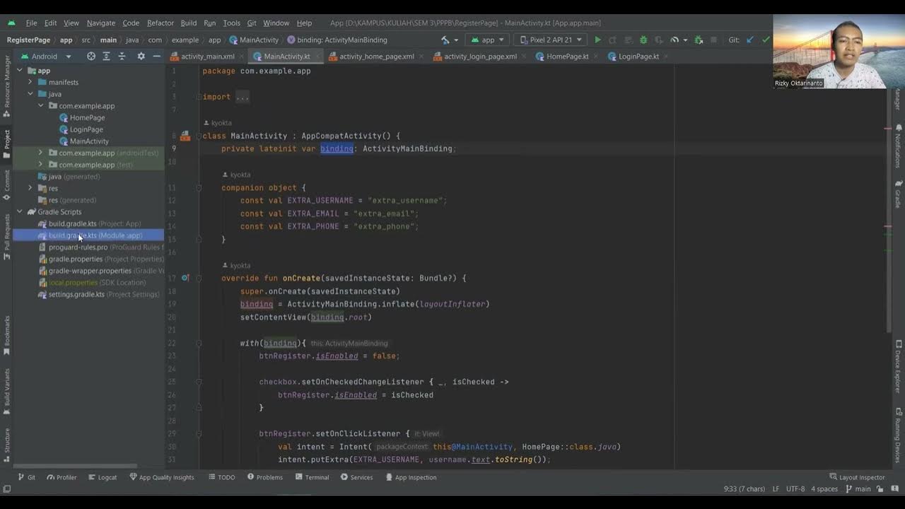 Activity & Intent Android Studio (Kotlin) - YouTube