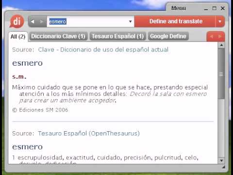 Definición de esmero - YouTube