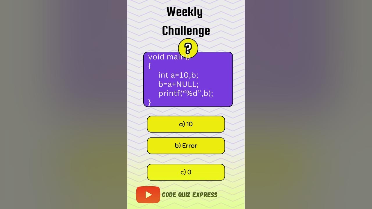 🚀 Weekly Coding Challenge: What’s the Output ? Comment Your Answer #Shorts #codingchallenge # ...