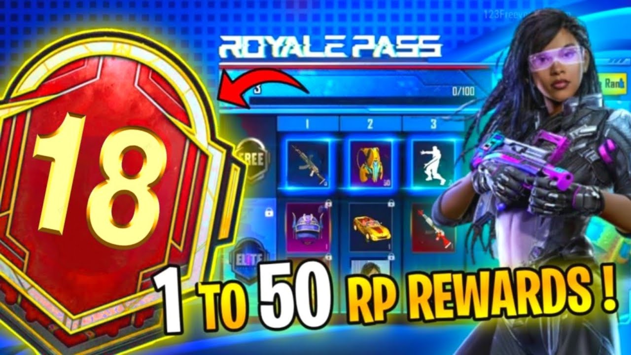 MONTH 18 ROYAL PASS // 1 TO 50 RP // M18 ROYAL PASS LEAKS (M18 ROYAL ...