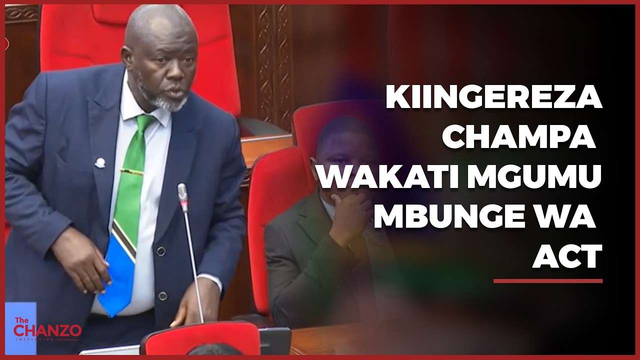Kingereza Chamkwamisha Mbunge wa Ukonga wa ACT-Wazalendo Kuomba Kura ...