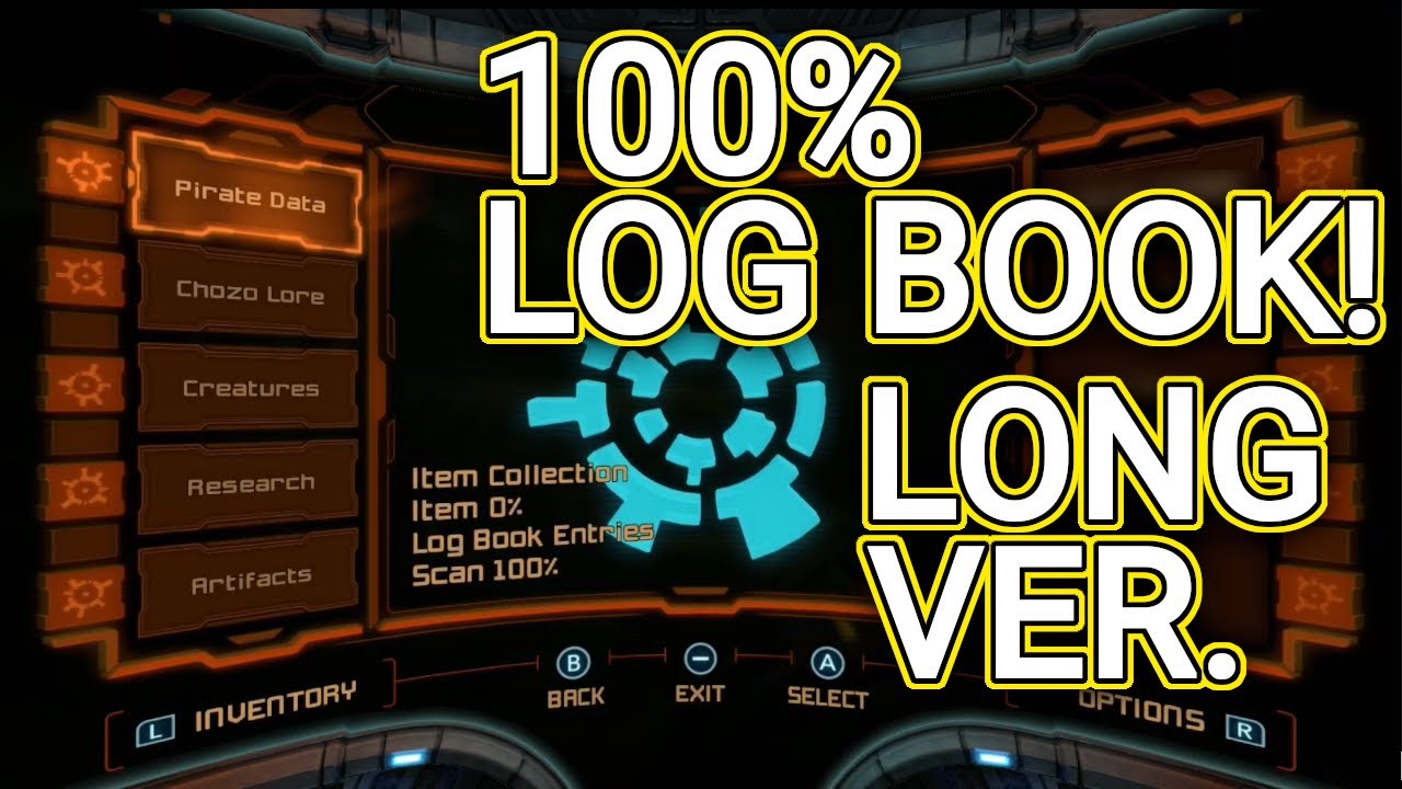 Metroid Prime Remastered complete 100% Log Book (Long Version) - YouTube