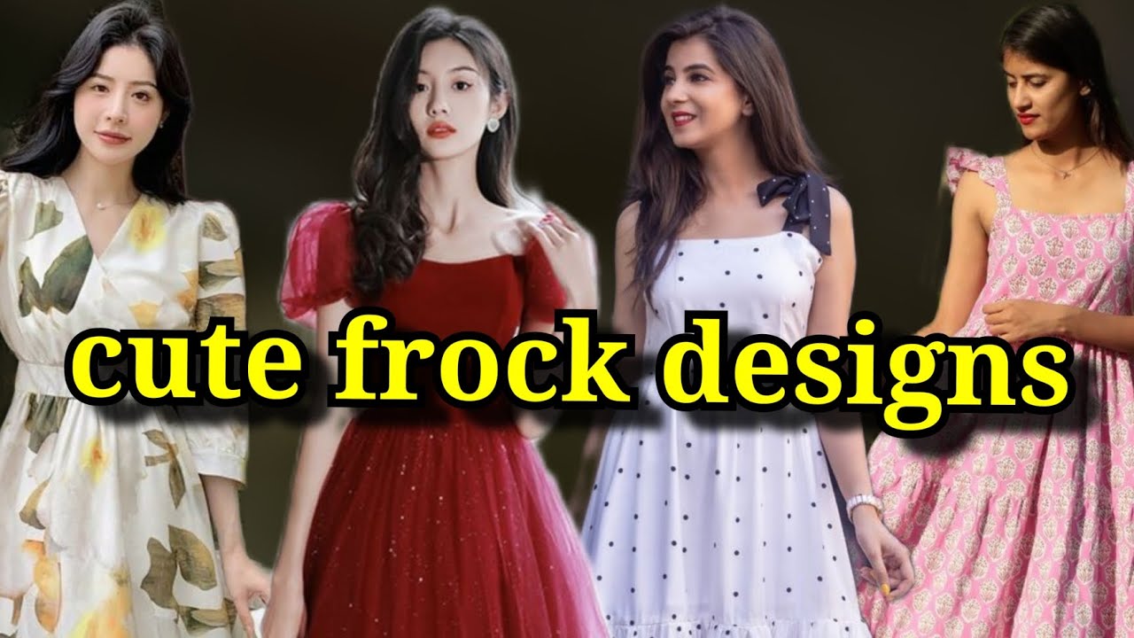 cute frock designs😍🥰😇🥳/ හිත යන ලස්සන cute ගවුම් එකතුවක් 😇 🥳 #fashion # ...