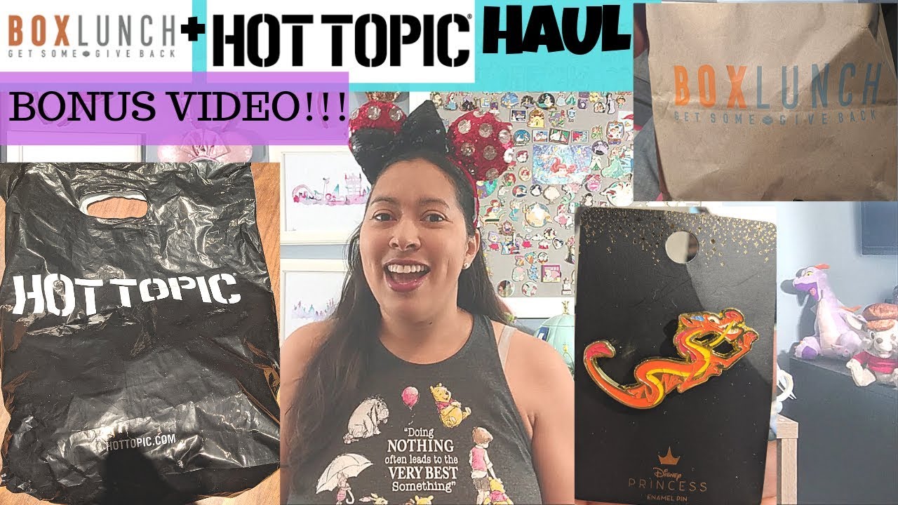 BONUS VIDEO: Latest Box Lunch & Hot Topic Haul from May 2019 | Shoes ...