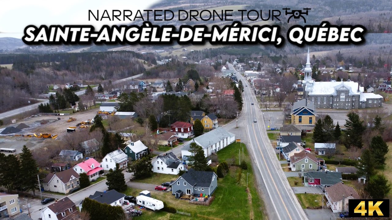 ⚜️🚁 Majestic 4K Drone Footage of Sainte-Angèle-de-Mérici | Discover ...
