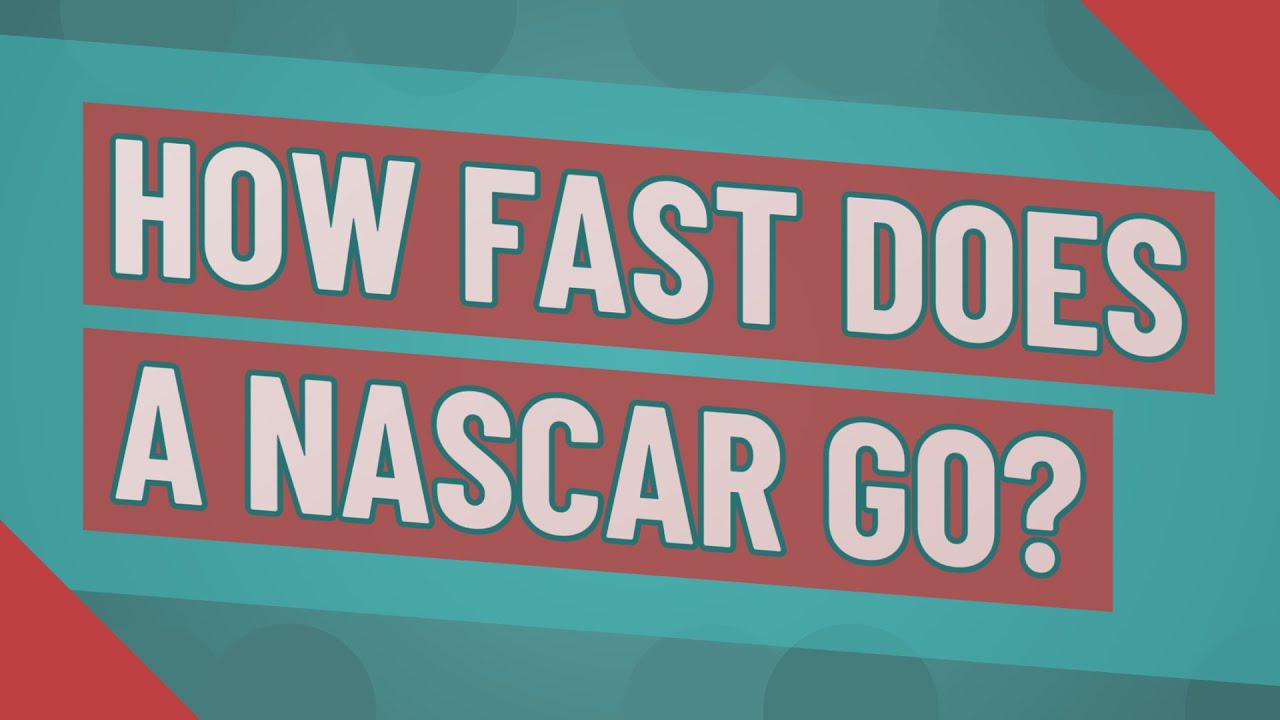 How fast does a Nascar go? - YouTube