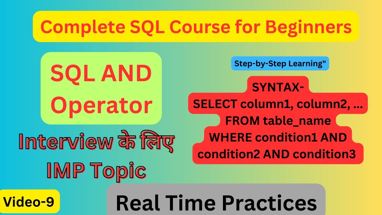 Sql And And Or Operators Explained How To Apply And Operator In Sql 7006