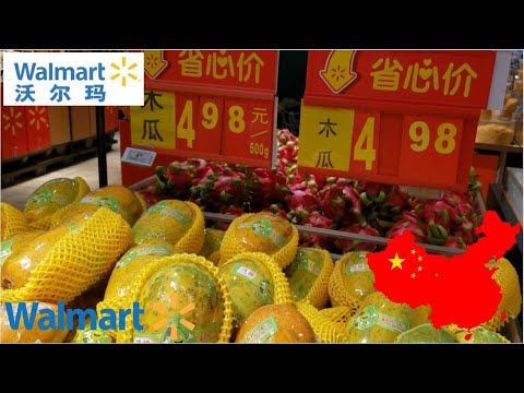 Shopping Inside A Chinese Walmart In Shanghai - YouTube