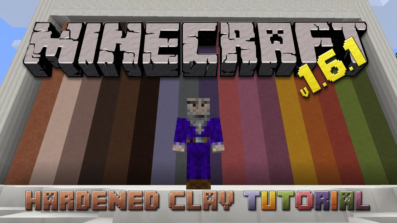 Minecraft 1 6 1 Tutorial Hardened Stained Clay YouTube minecraft-1-6-1-tutorial-hardened-stained-clay-youtube