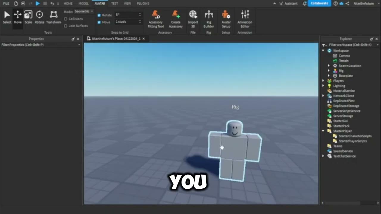 How To Make A StarterCharacter In Roblox Studio - YouTube
