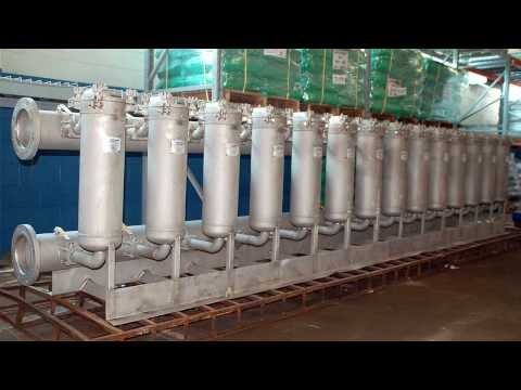 Filtration Systems - 14 Pod Bag Housing Skid - YouTube