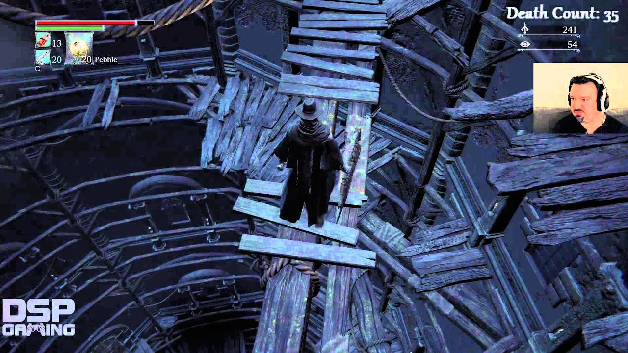 Bloodborne playthrough pt43 - Hidden Cathedral Tower/Taking the PLUNGE ...