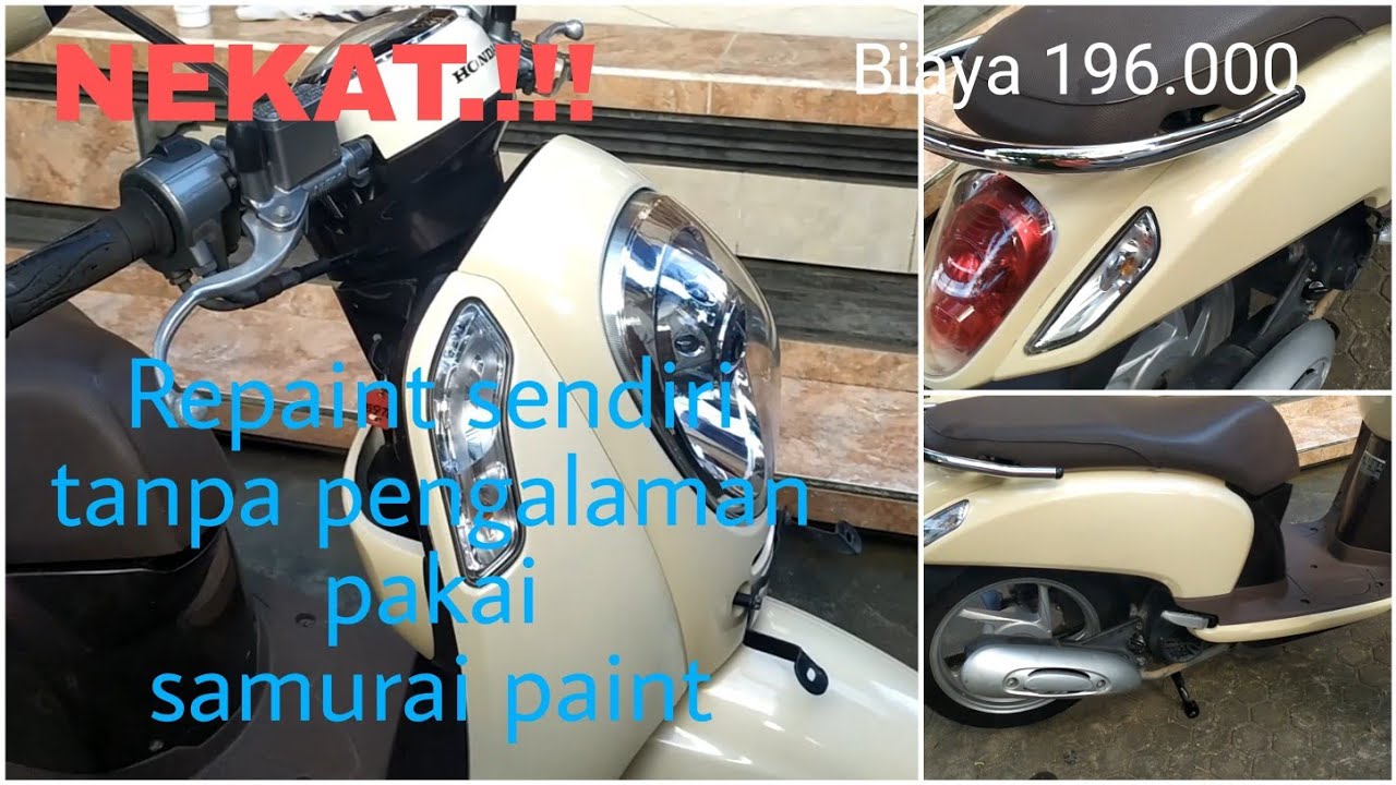 Repaint Honda Scoopy 2015 - YouTube