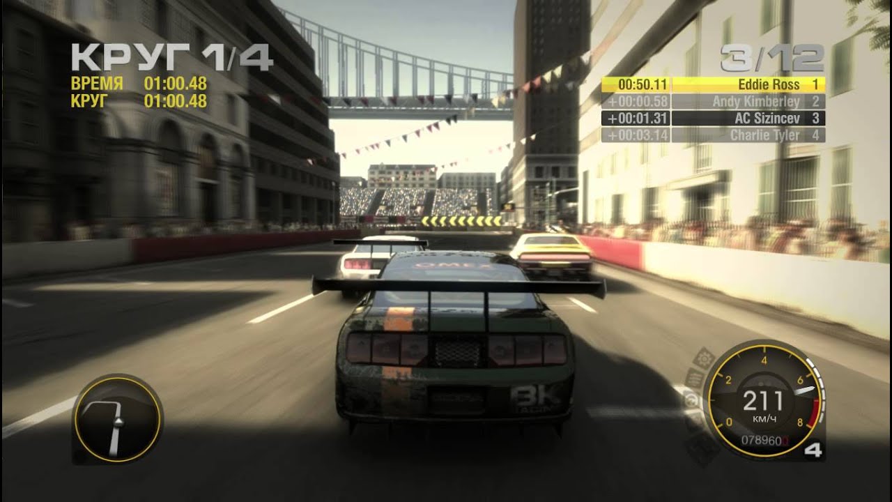 GRID (2008 год) (gameplay) - YouTube