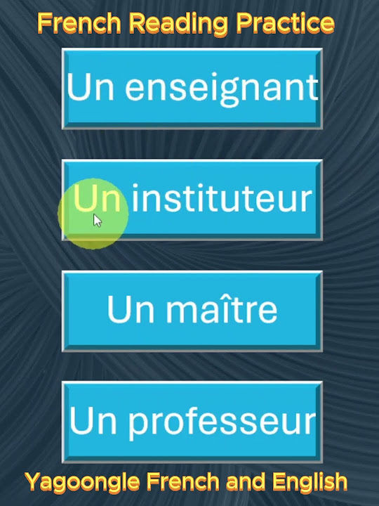 French Reading Practice #readingpractises #english #shorts - YouTube