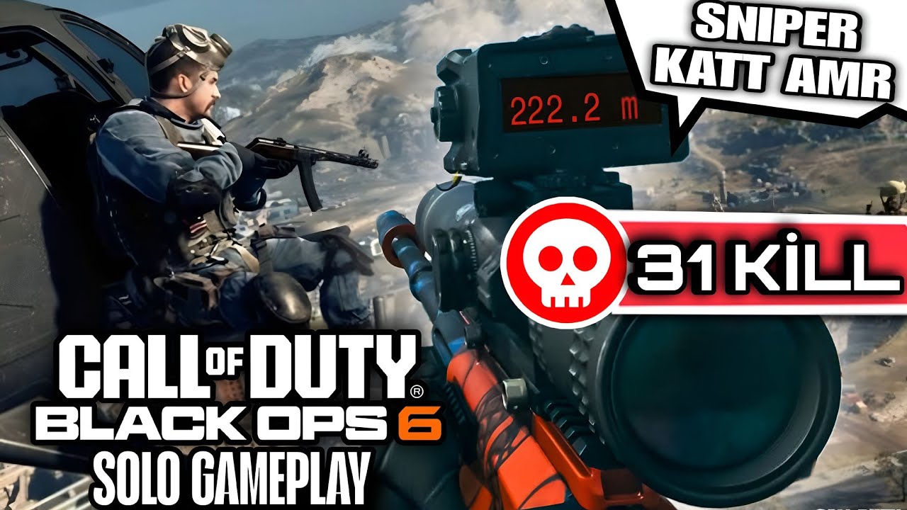 CALL OF DUTY BLACK OPS 6 : SOLO SNIPER KATT AMR GAMEPLAY ( PS5 PRO ...