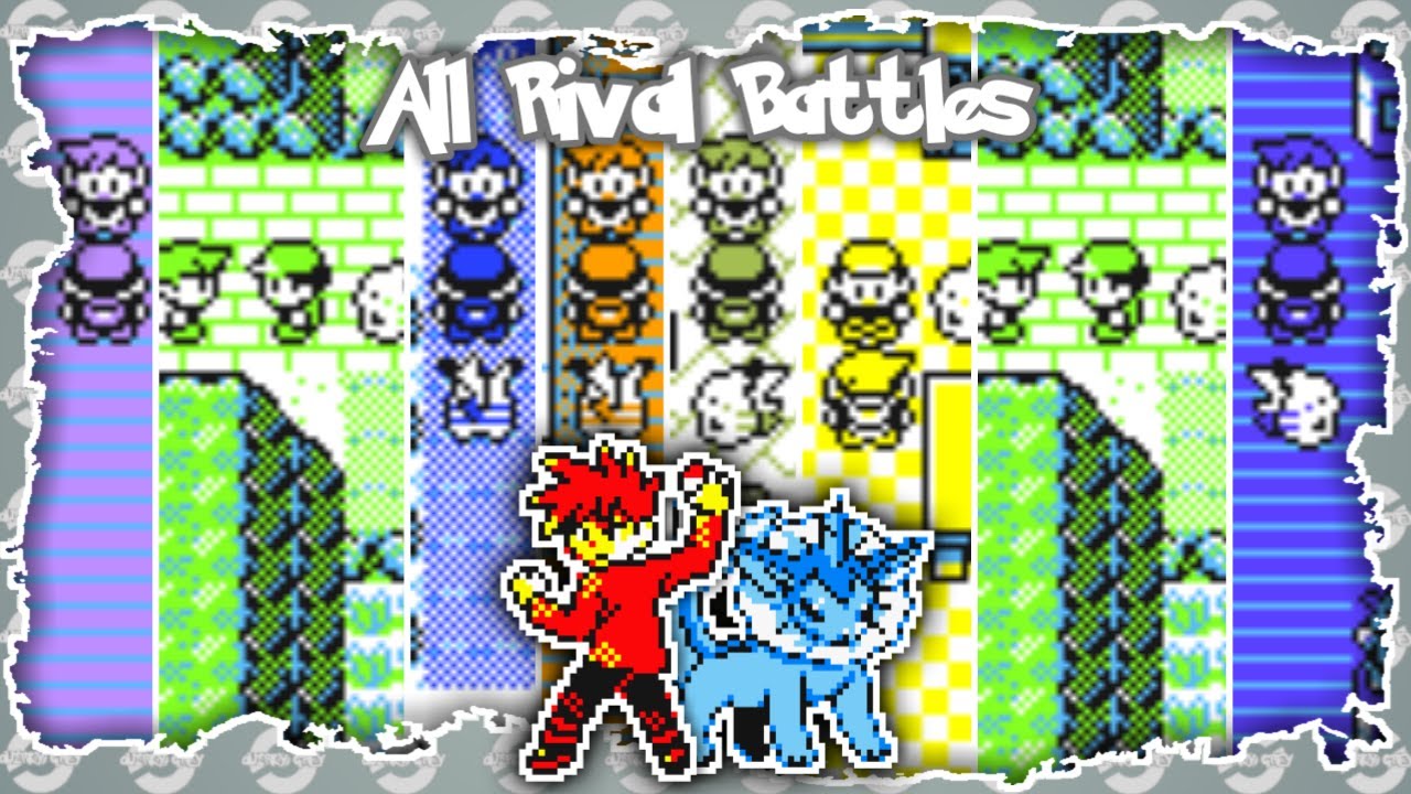 Pokemon Yellow - All Rival Battles with his partner Vaporeon (Evolved ...