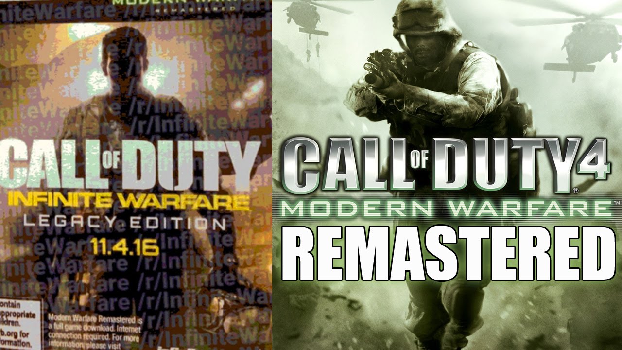 Call Of Duty Infinite Warfare Leaked & COD 4 Remastered COD 2016 (Black ...