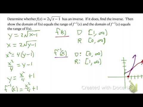 PreCalc 1.7 Day 1 Inverse Functions - YouTube