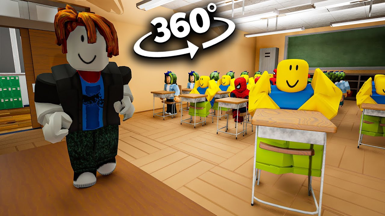 ROBLOX Characters Appear In YOUR School - 360º/VR (fanmade) - YouTube