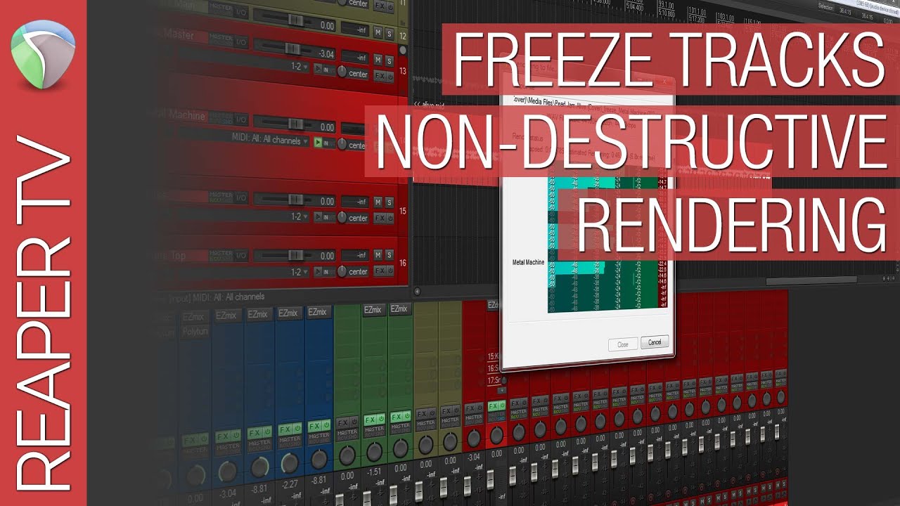 Reaper Tutorial: Freeze Tracks Primer - YouTube
