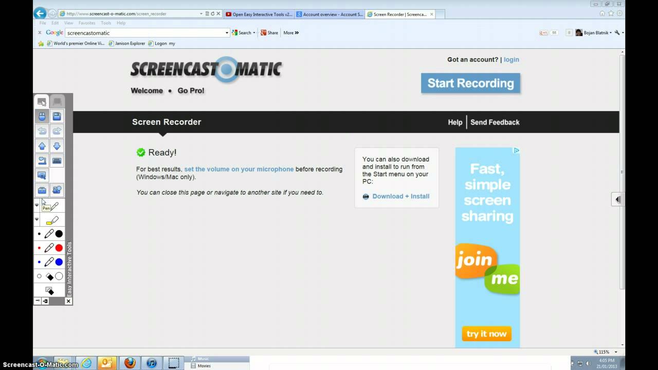 HOW TO access Easy Interactive Toolbar for SmartBoard - YouTube