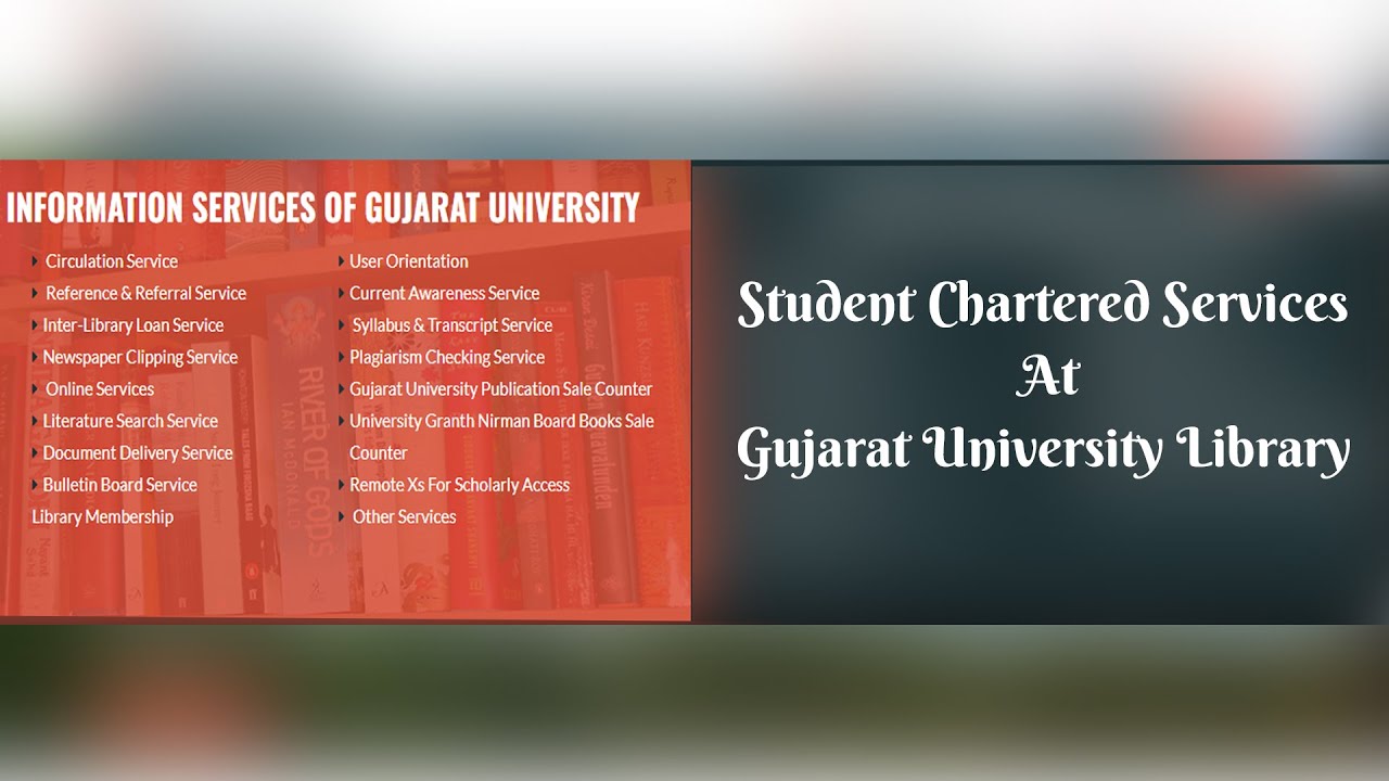 Your Guide to Student Chartered Services at Gujarat University Library ...