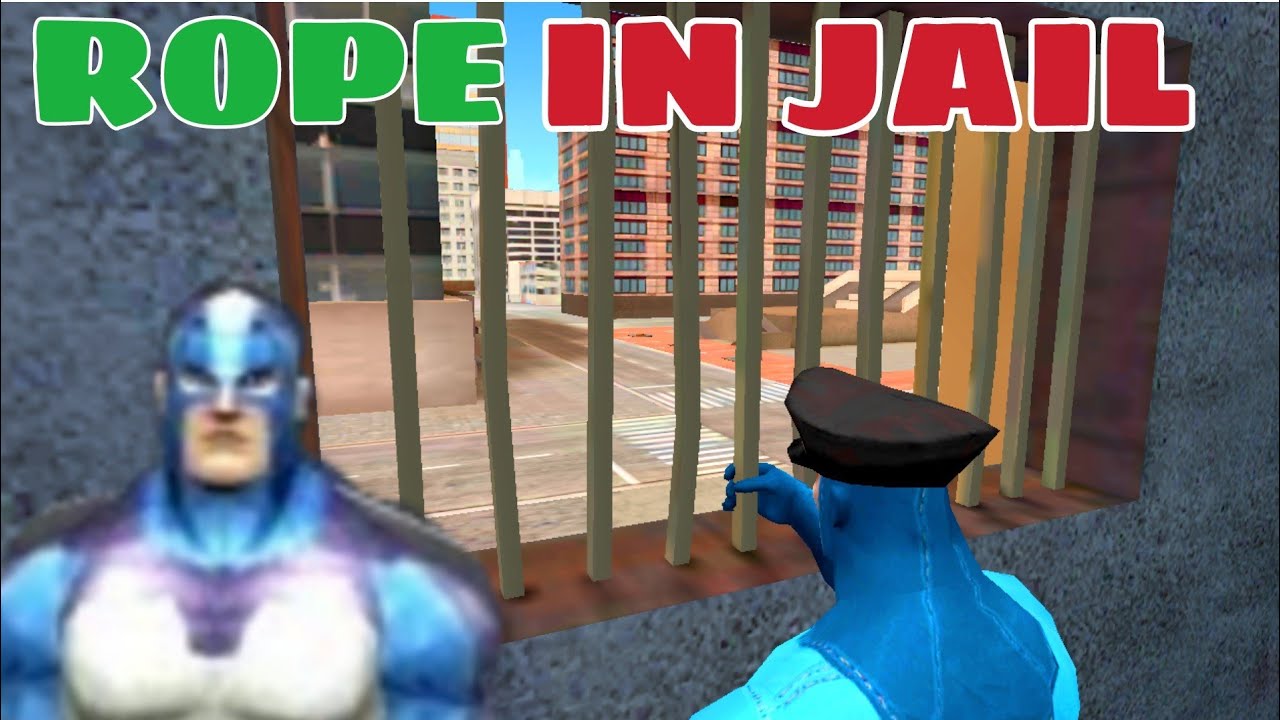 ROPE HERO In Police Jail | ROPE HERO VICE TOWN | RB X GAMING - YouTube