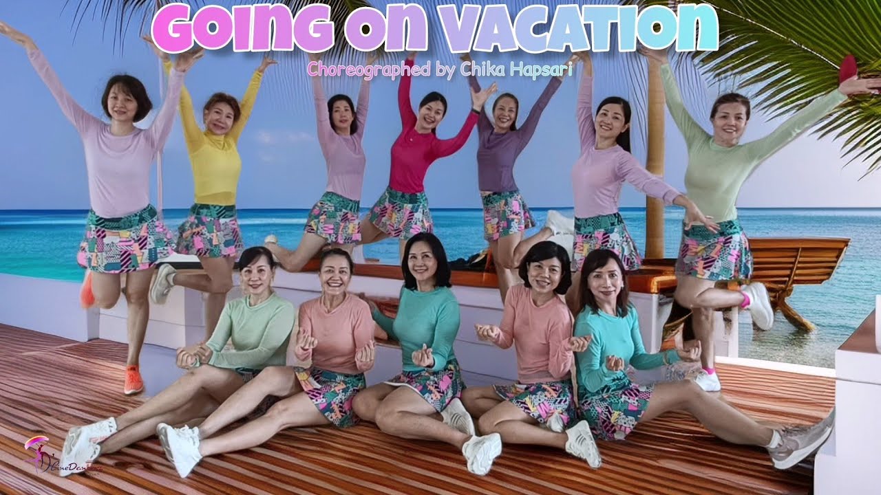 Going On Vacation line dance | Chika Hapsari | Freddy Kalas | Vacation ...