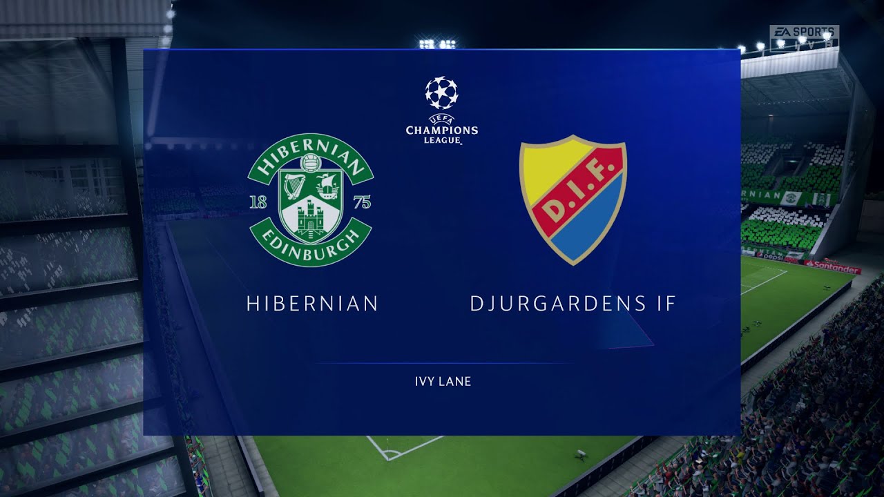 Djurgårdens IF Fotboll VS Hibernian Football Club [ Champions League ...