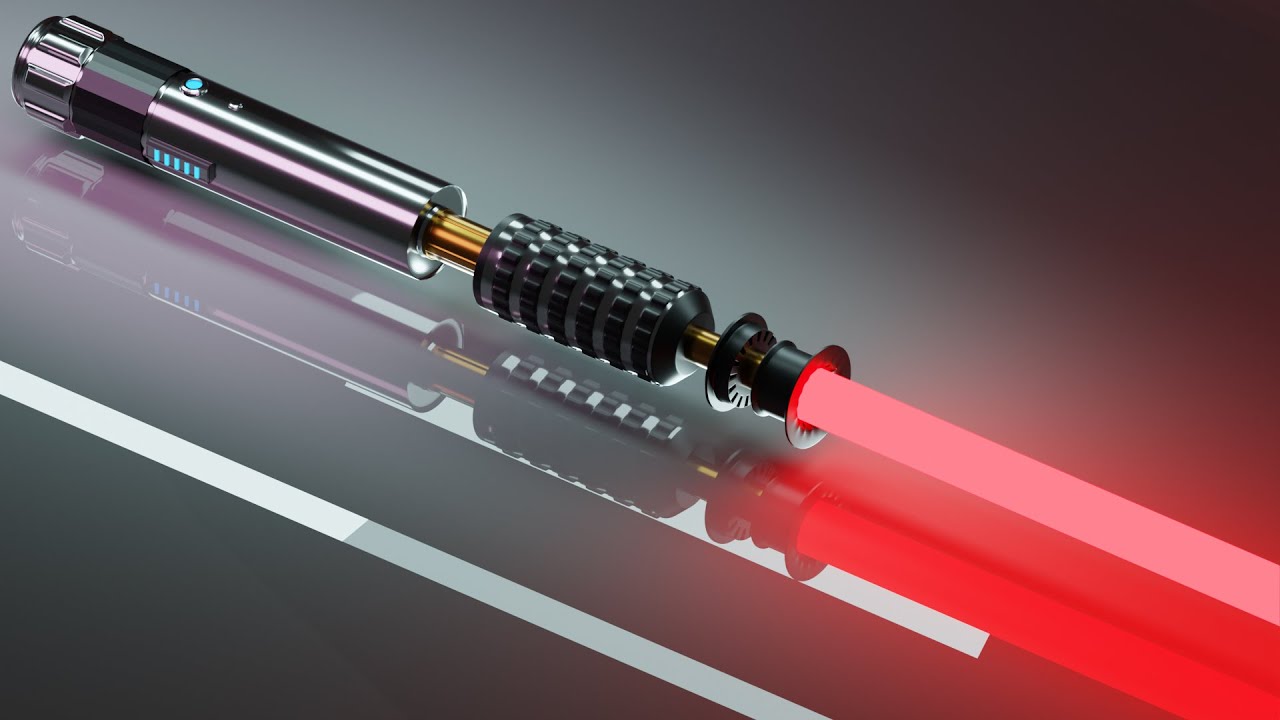 Blender 3.4 - Lightsaber 3D Modeling Tutorial - YouTube