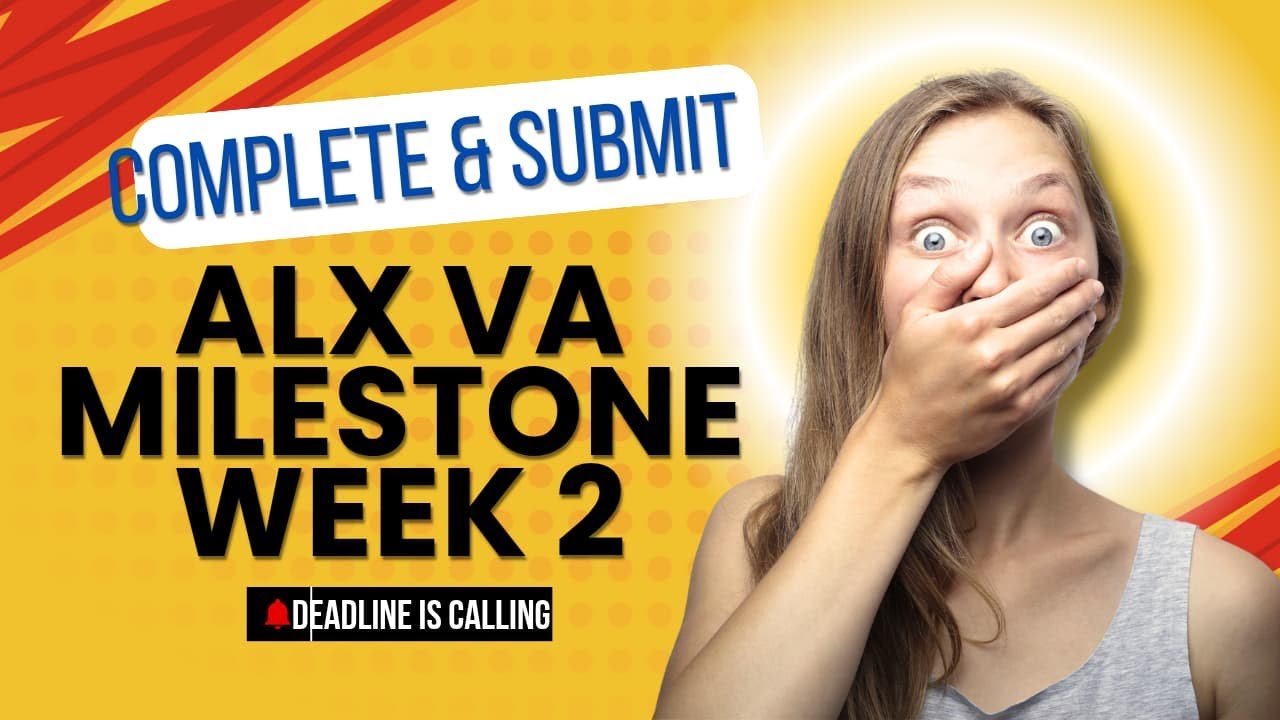 Week 2 Milestone | ALX Virtual Assistant | Peer Coaching |Step by step ...